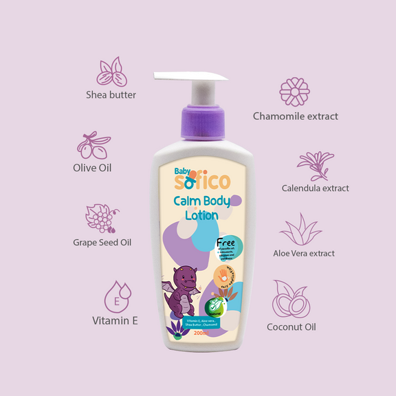 Sofico Baby Calm Body Lotion 200ml – soficocosmetics