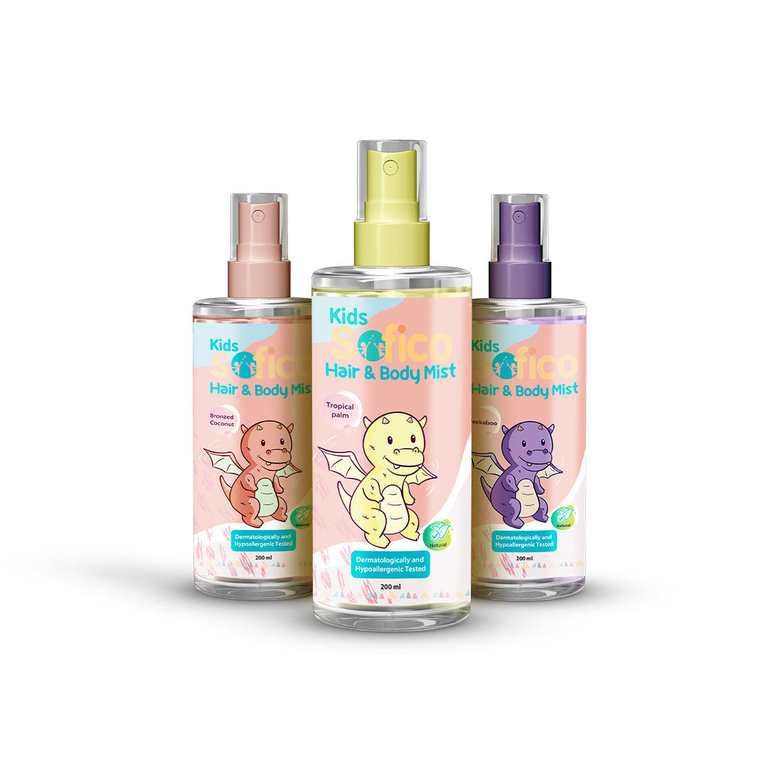 Sofico Kids Mist Kit ( Peekaboo + Bronzed Coconut + Topical Palm ...